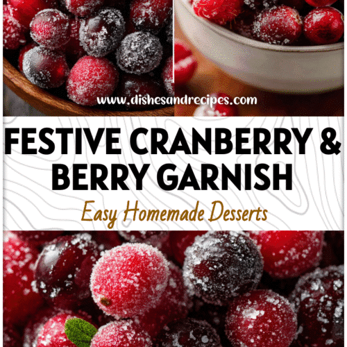 Festive Sugared Cranberries & Raspberry Garnish Ideas
