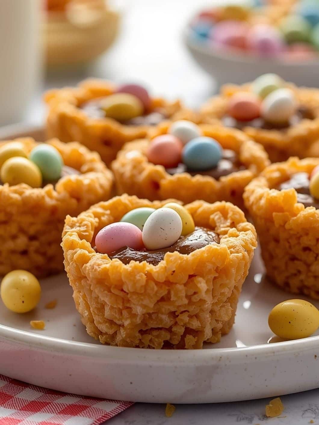Easy Easter Rice Krispie Nests - Fun & Cheap Easter Snacks for Kids!