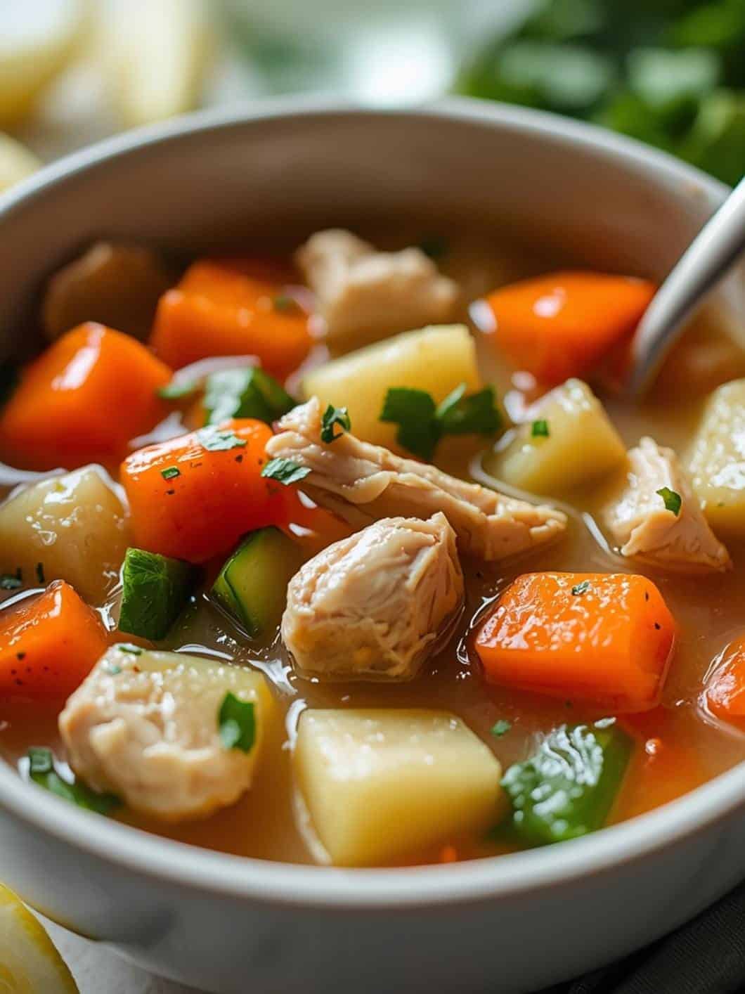 Easy Spring Vegetable Chicken Soup Recipe