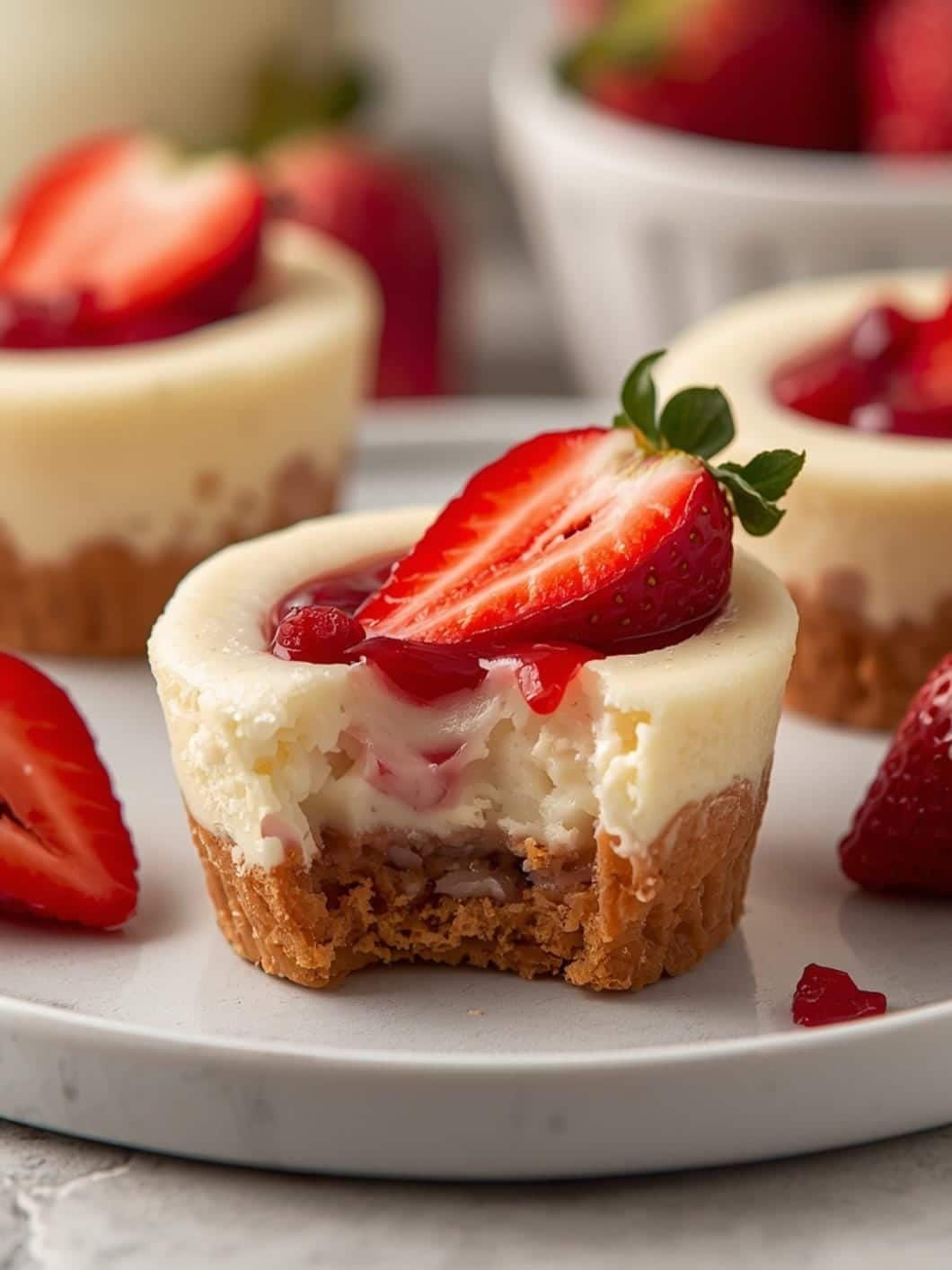 No-Bake Strawberry Cheesecake Cups: Quick & Easy Mini Desserts