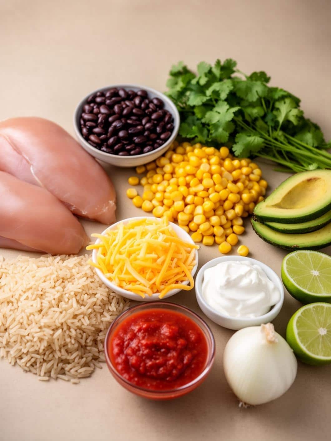 Easy Crockpot Chicken Burrito Bowls for Healthy Meal Prep