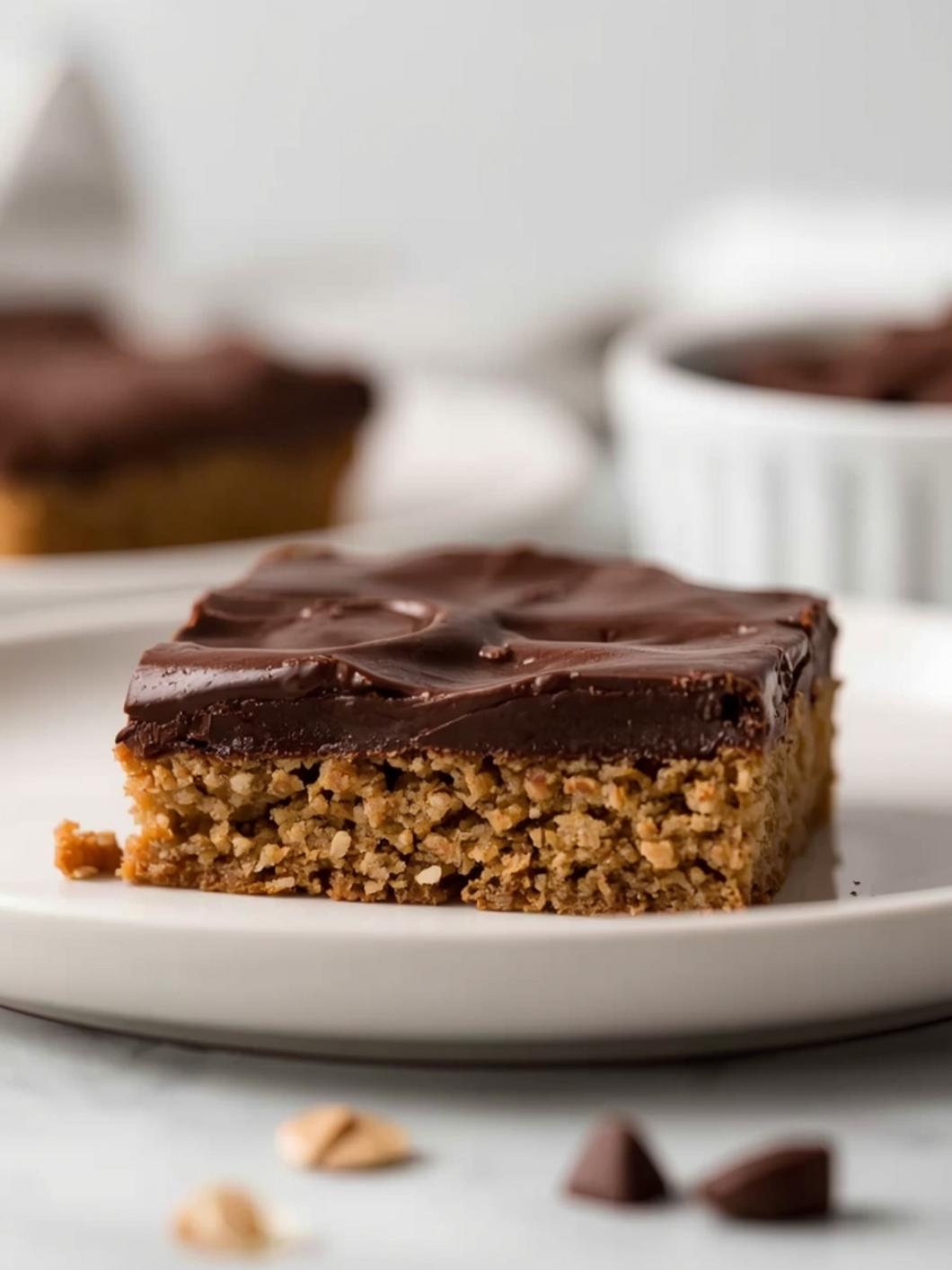 Easy No-Bake Oatmeal Cookie Bars with Chocolate